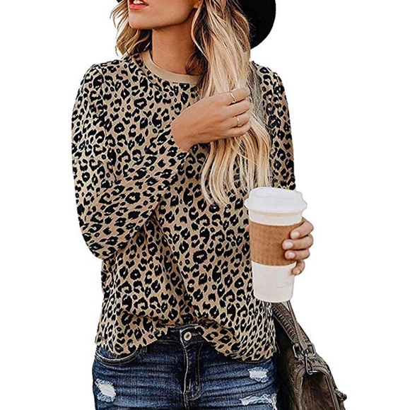Sweaters | Leopard Print Sweater | Poshmark